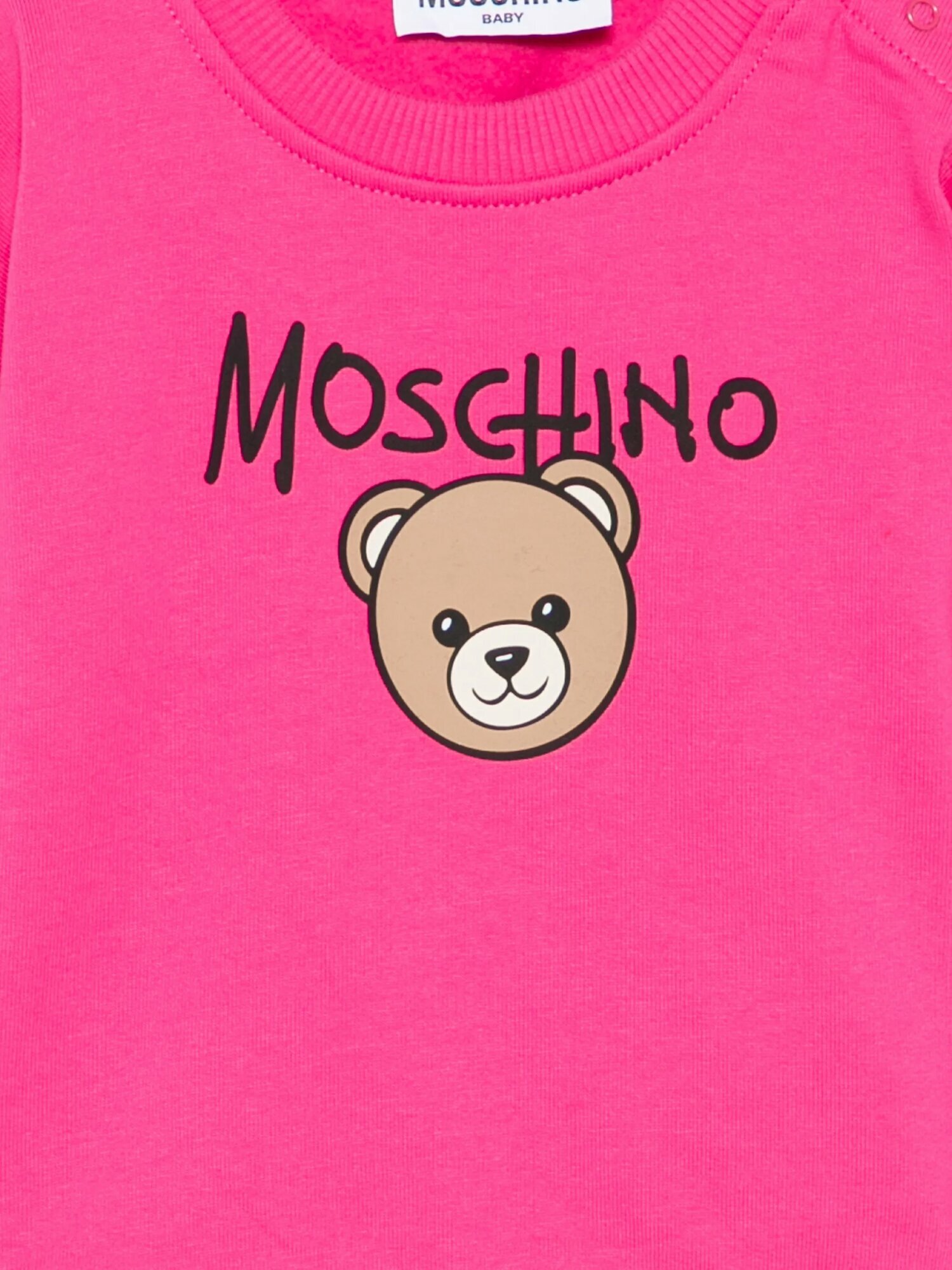 Толстовка MOSCHINO Logo-print sweatshirt, размер 3 года, coral pink — фото 1