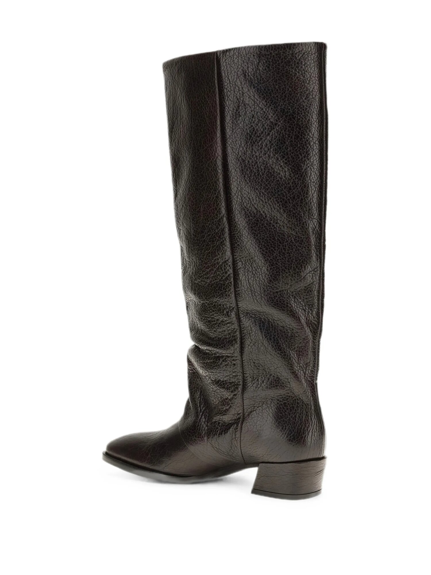 Ботинки P.A.R.O.S.H. Grained-leather knee-high boots, размер 37 — фото 1
