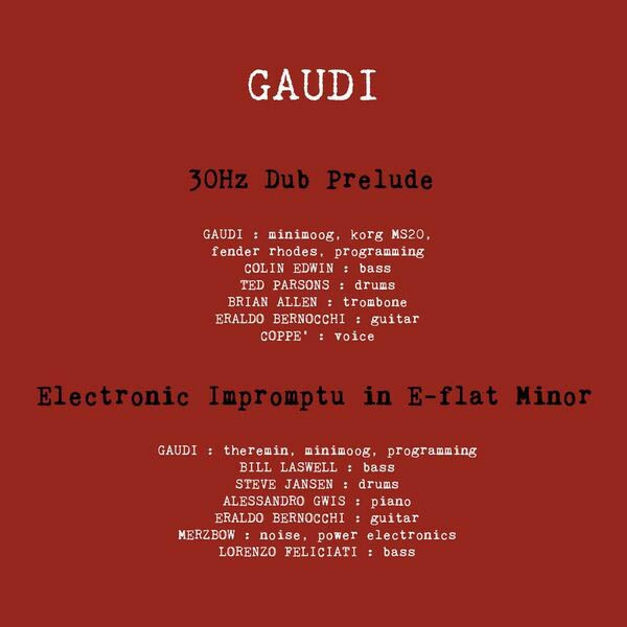 Виниловая пластинка Gaudi - Gaudi (LP V10, мини-альбом, Белый винил) 2016