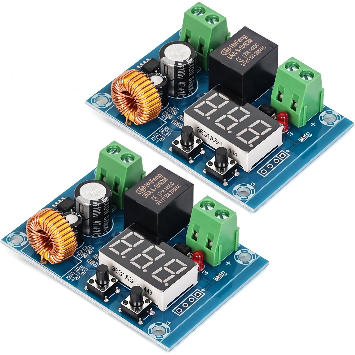 Модуль защиты от низкого напряжения XH-M609 12V-36V DC, цифровой выключатель отключения при переразряде, 2 шт
