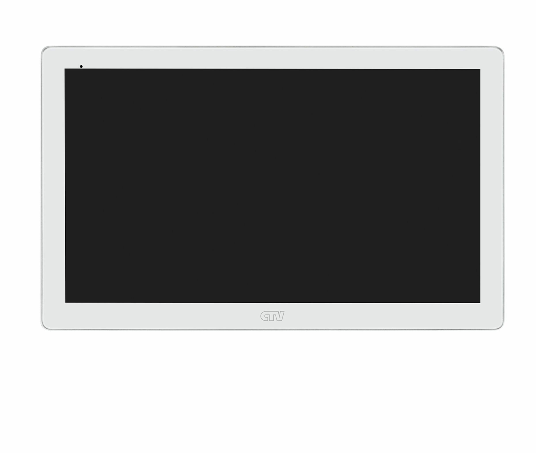 Видеодомофон для квартиры CTV M4108AI White - монитор 10" для дома или офиса с искусственным интеллектом, аналоговый видеомонитор с AI-функциями (распознавание, детекция), сенсорный экран