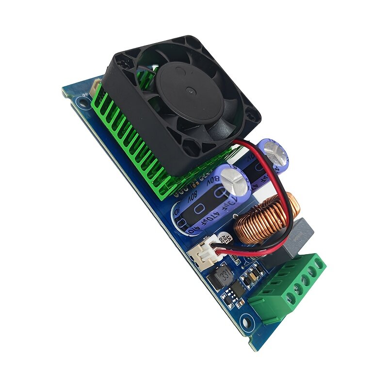 Усилитель мощности D-класса IRS2092S 500W с радиатором и вентилятором, замена LM3886, для домашнего кинотеатра, автоаудио, ПК и DIY проектов, компактная плата