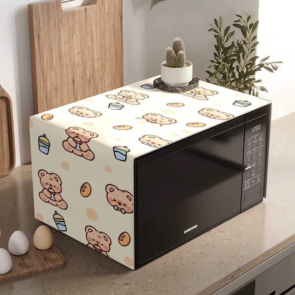 Чехол для микроволновки с ярким рисунком бабочек, полиэстер, 90x35 см