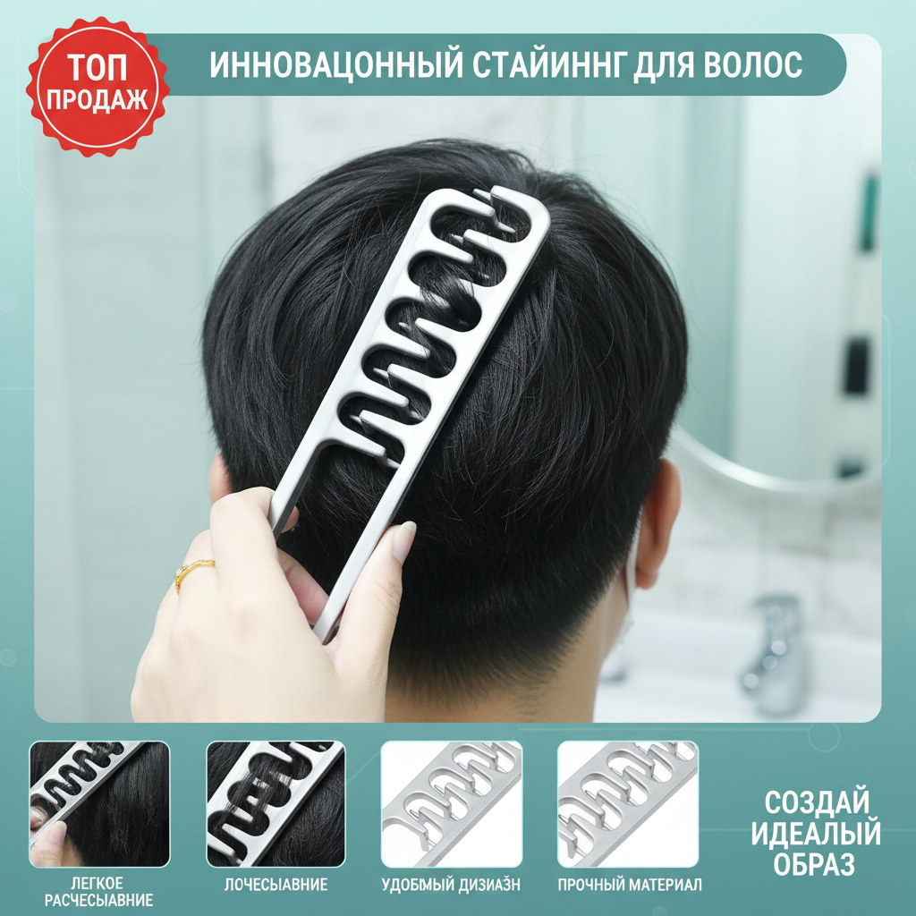 Корейская расческа для объема у корней