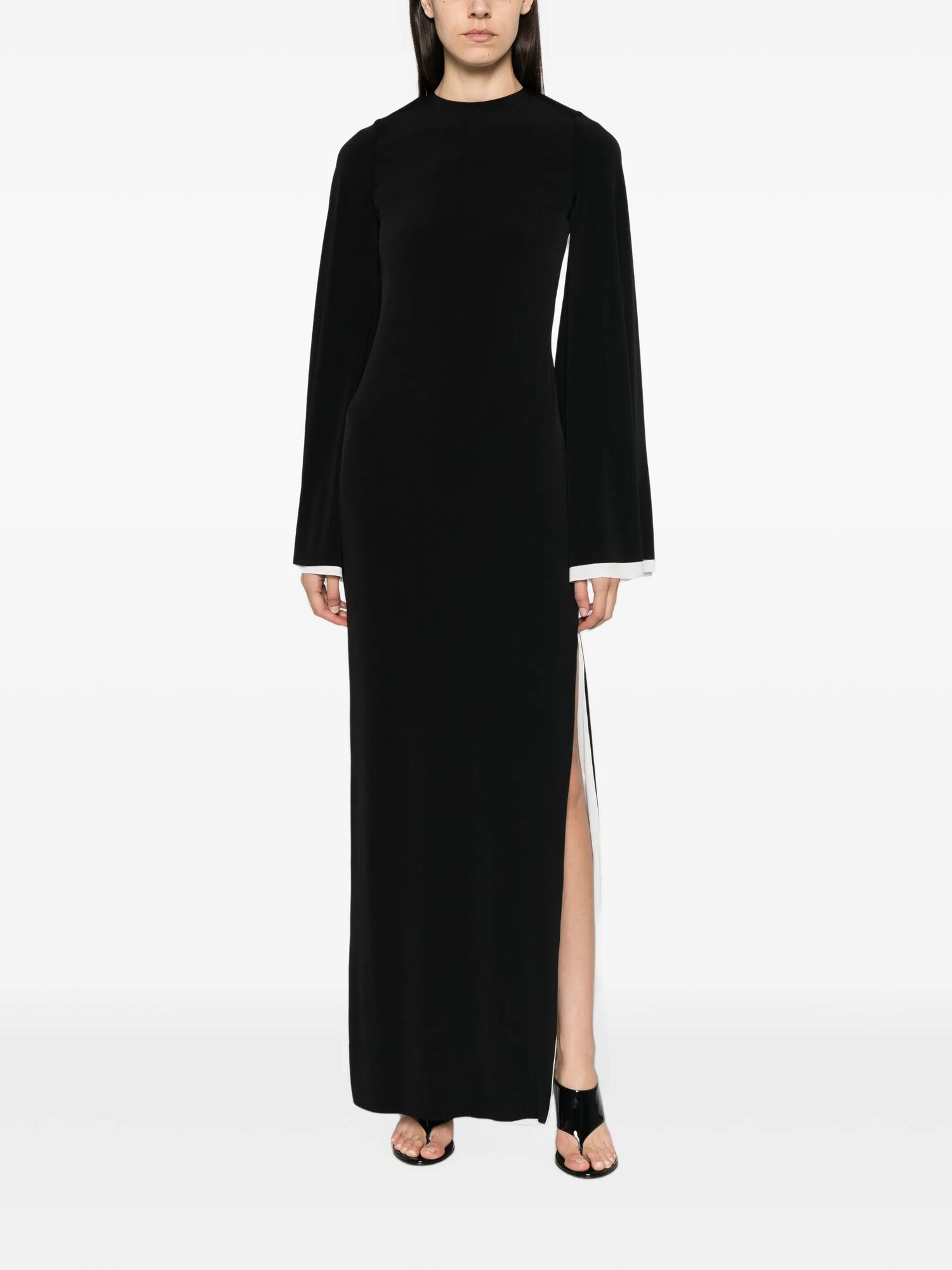 Платье Jenna split-cuff long-sleeve maxi dress