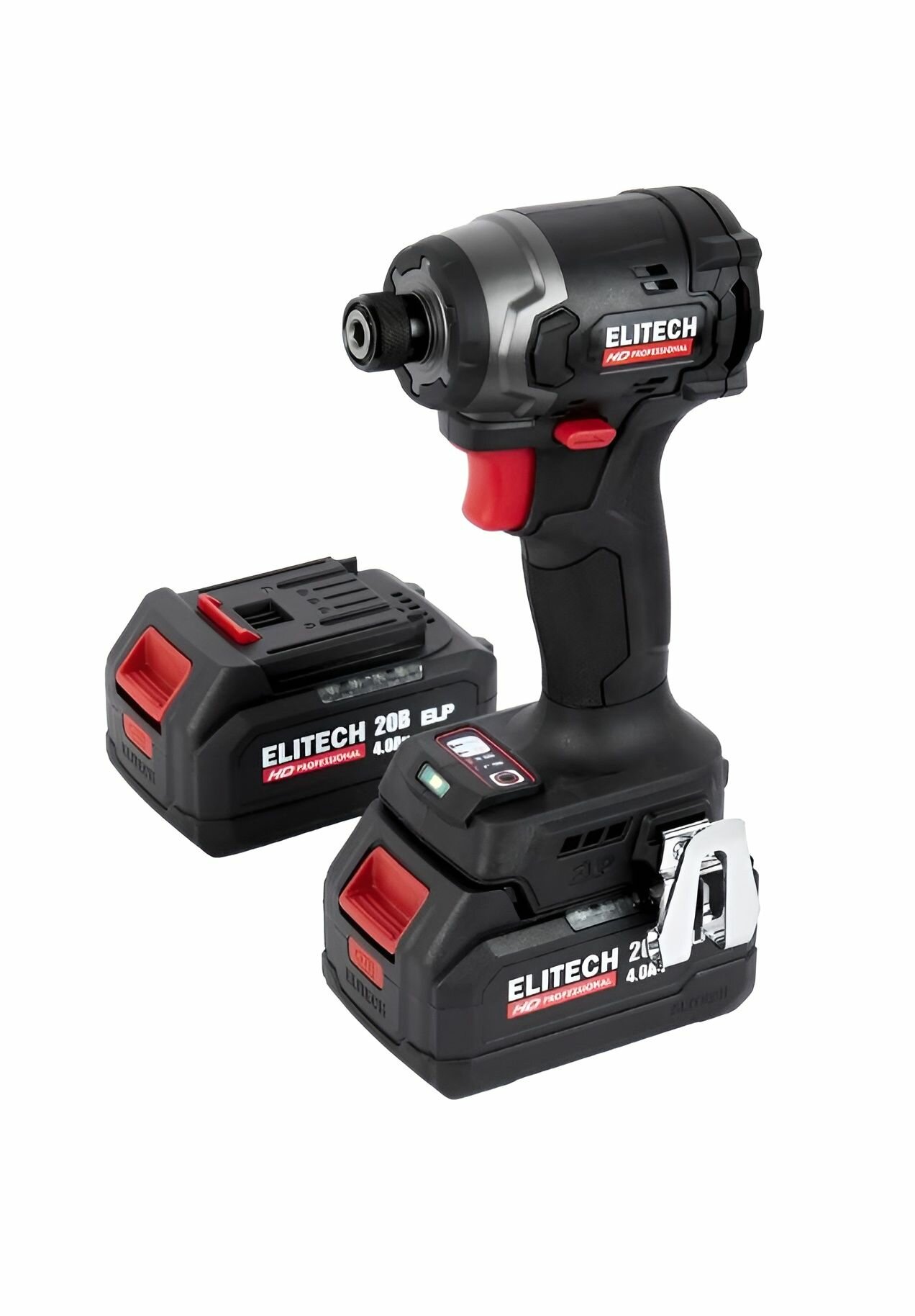 Винтоверт аккумуляторный ударный ELITECH HD CS 2003SL (E2201.055.02) (20В, 2х4Ач, 260нм, 3600об/мин, кейс)