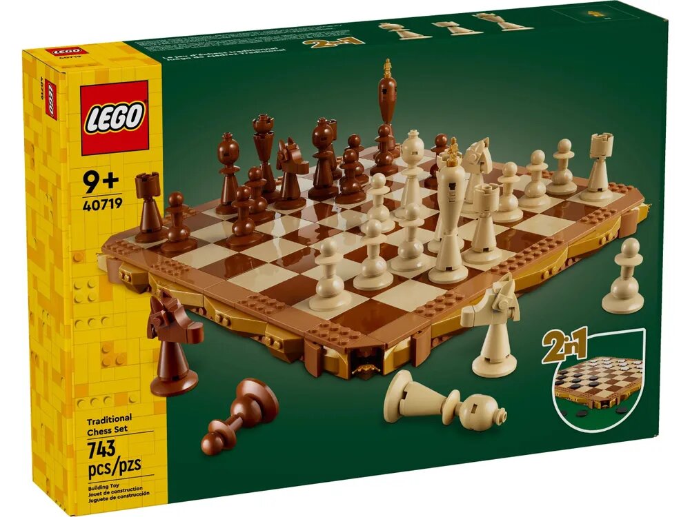 Лего Other серия, LEGO 40719 Традиционный набор шахмат, lego конструктор для мальчика, лего для девочек