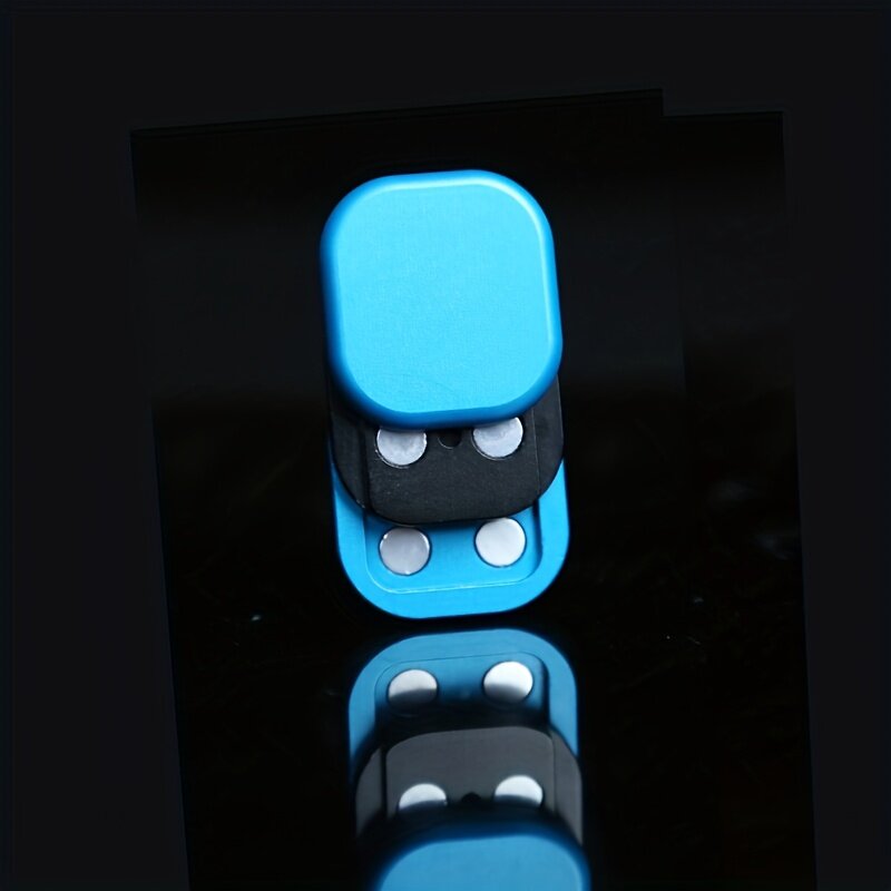 Алюминиевый сплав, мини-трехслойный магнитный толкатель Fidget Slider для взрослых, синий