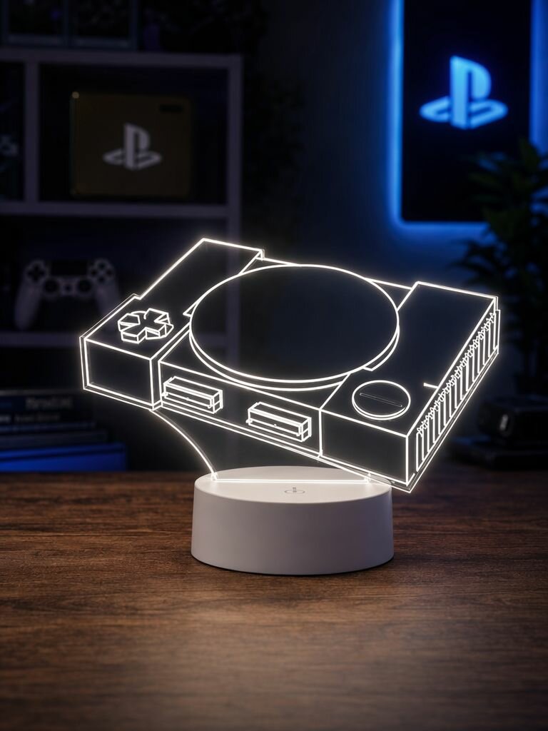3D-Светильник Ретро игровая консоль Dualsense Classic — фото 1