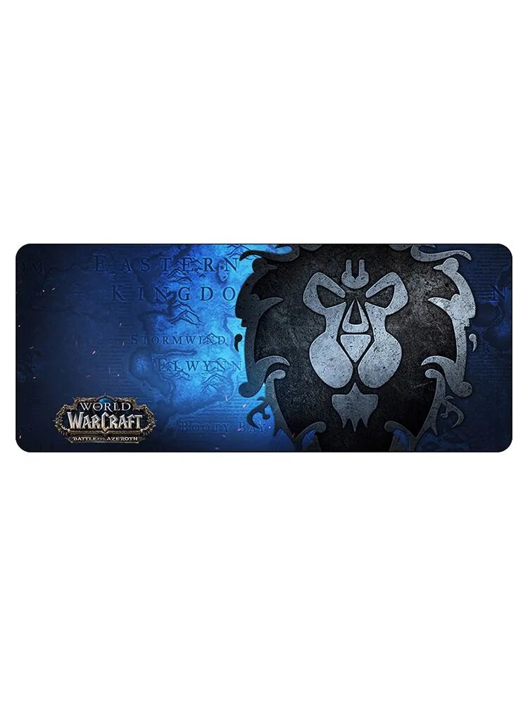 World of WarCraft Коврик для мыши, XXL, голубой, черный матовый