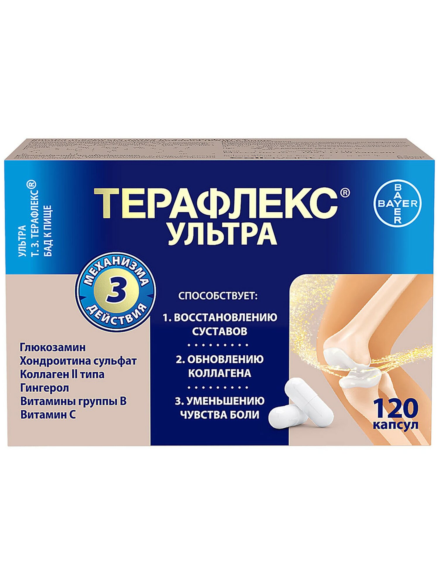 Терафлекс ультра N120 капс ПО 875МГ — Капсулы массой 875 мг - 120 шт в уп.