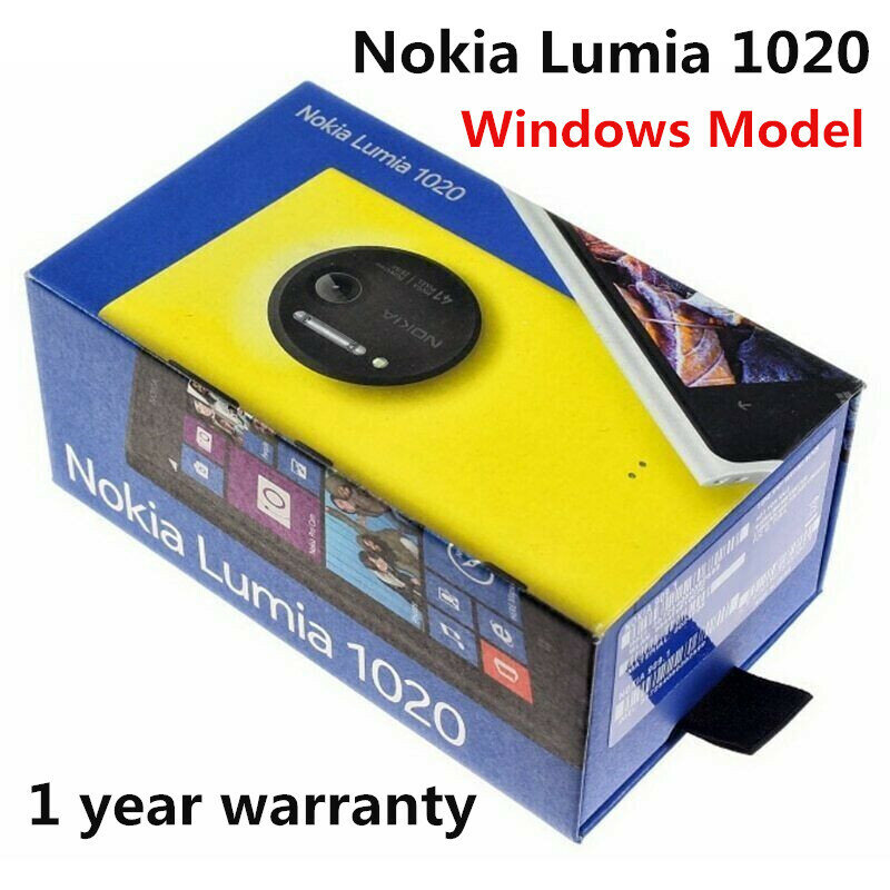 Оригинальный новый Nokia Lumia 1020 32GB 41MP Двухядерный 4G разблокированный смартфон Windows