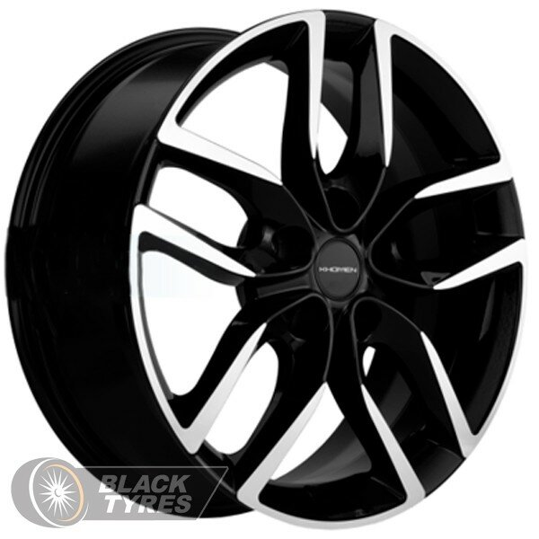 Литой колесный диск Khomen Wheels KHW1708 6.5x17/5x114.3 D67.1 ET46 Black FP