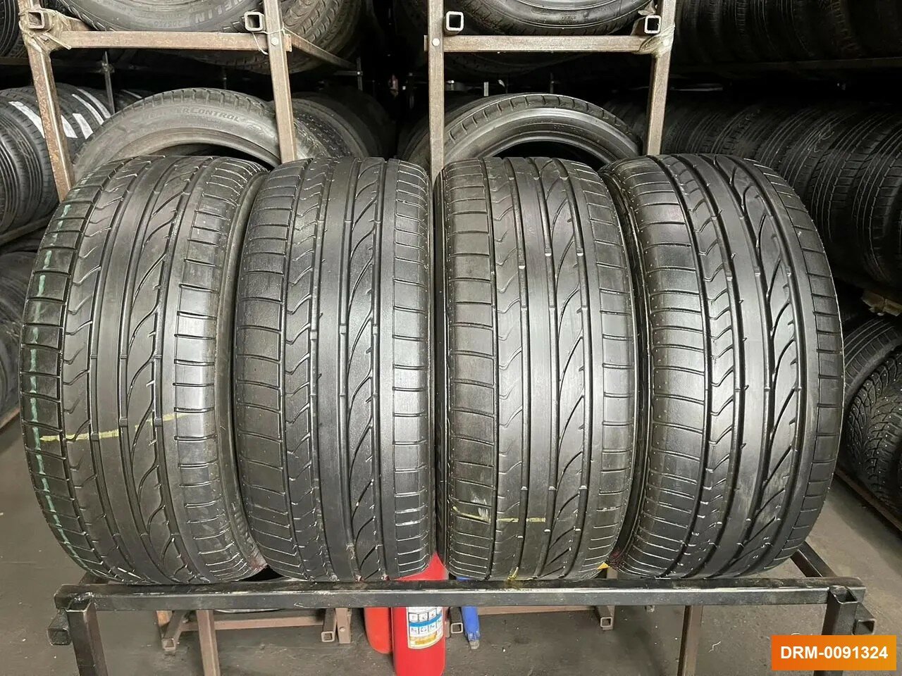 Комплект (4 шт) летних БУ шин Bridgestone Potenza RE050A 245/45 R18 25% износ 8188492169 RunFlat