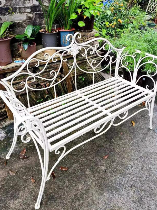 Садовый стул, Металл, 49х133х90 см, 1 шт
