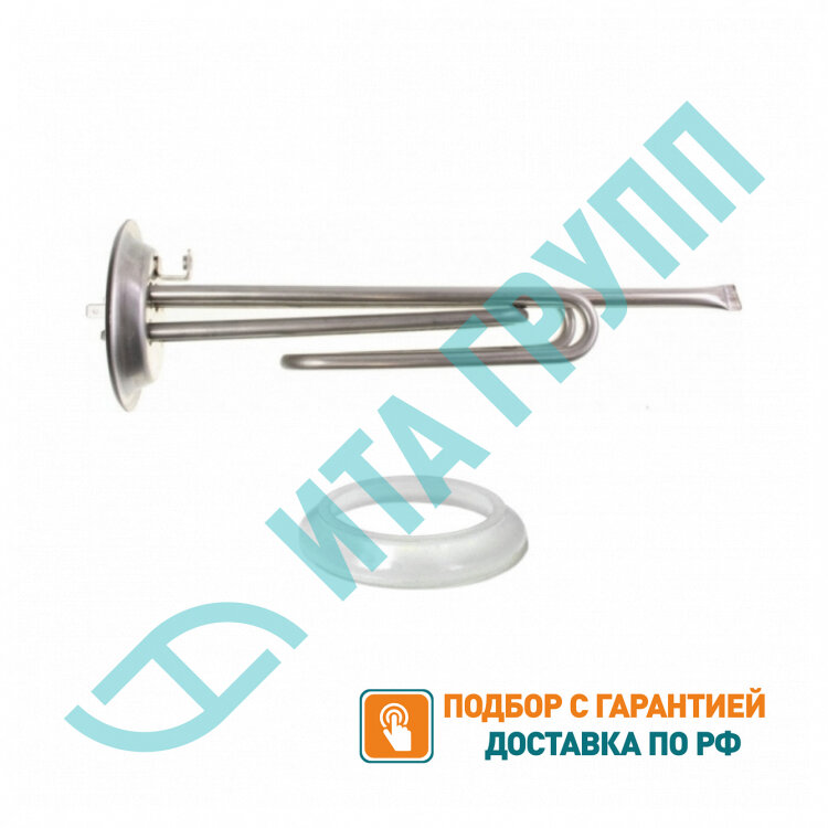 Комплект ТЭН 2кВт (2000Вт) RF для водонагревателя Thermex, Garanterm, под анод М6, фланец 92мм, нерж. + прокладка, 10941G10K1