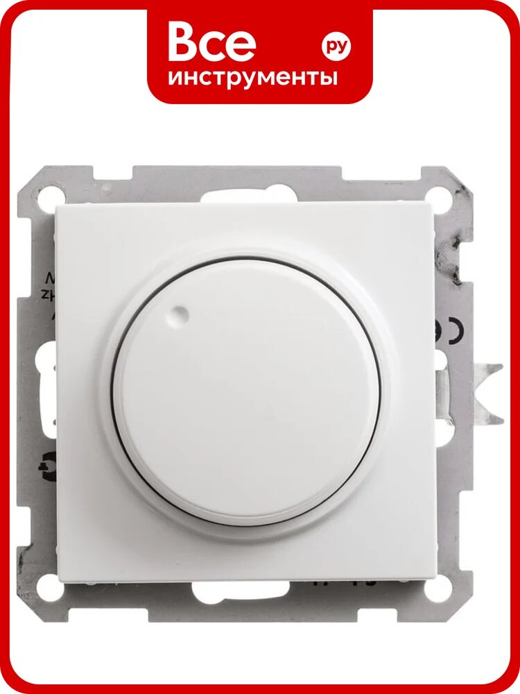 Светорегулятор Systeme Electric (Schneider Electric) W59, поворотный, 400 Вт, 230 В, механизм, белый, SR-5S3-1-86