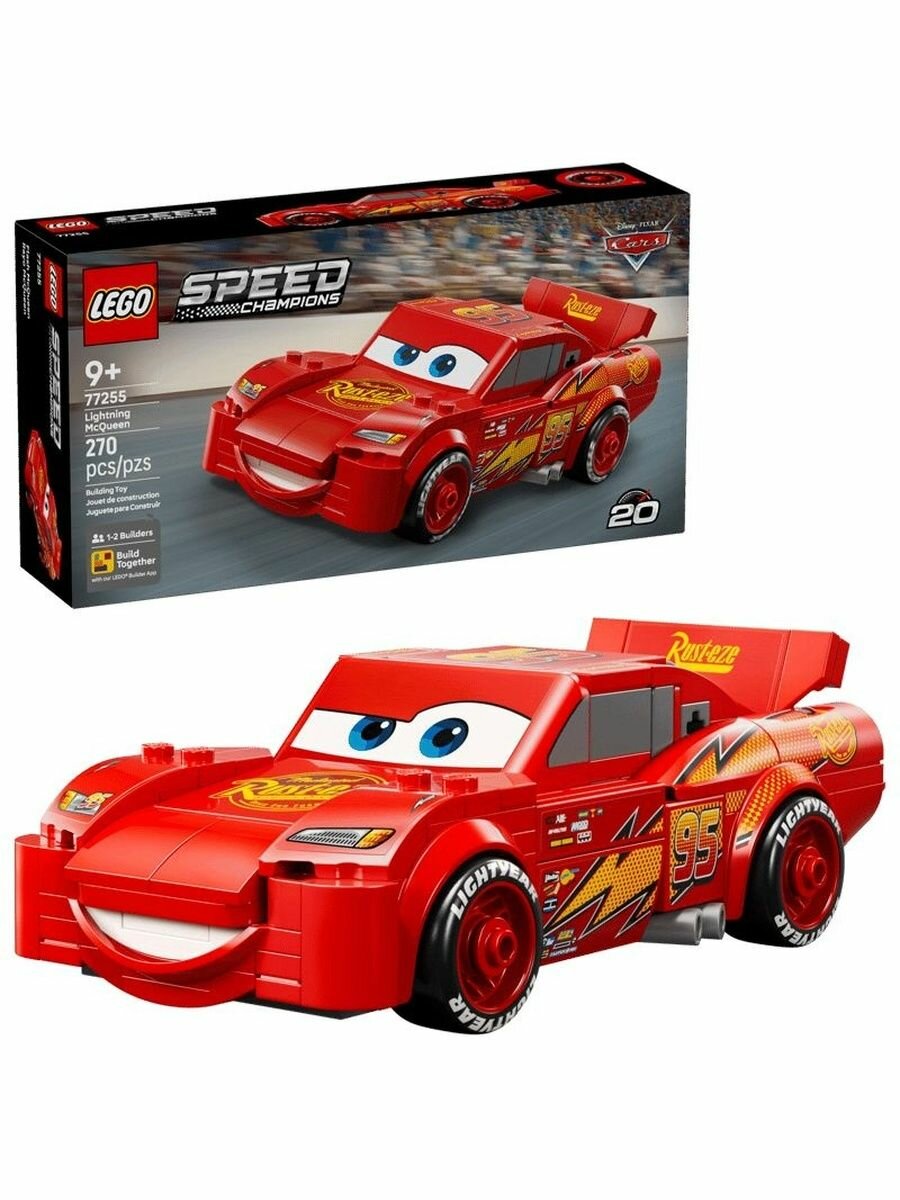 LEGO Speed Champions 77255 Lightning McQueen 270 деталей 9+ конструктор
