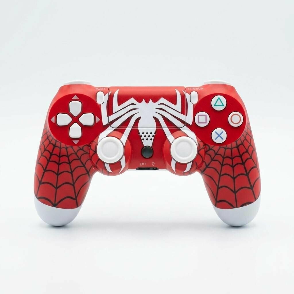 Геймпад для консоли PS4 Wireless Controller DualShock (Spider Man Classic)