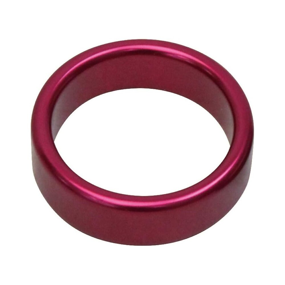 Металлическое эрекционное кольцо, 4 см, красное, Metal Wide Ring S Red
