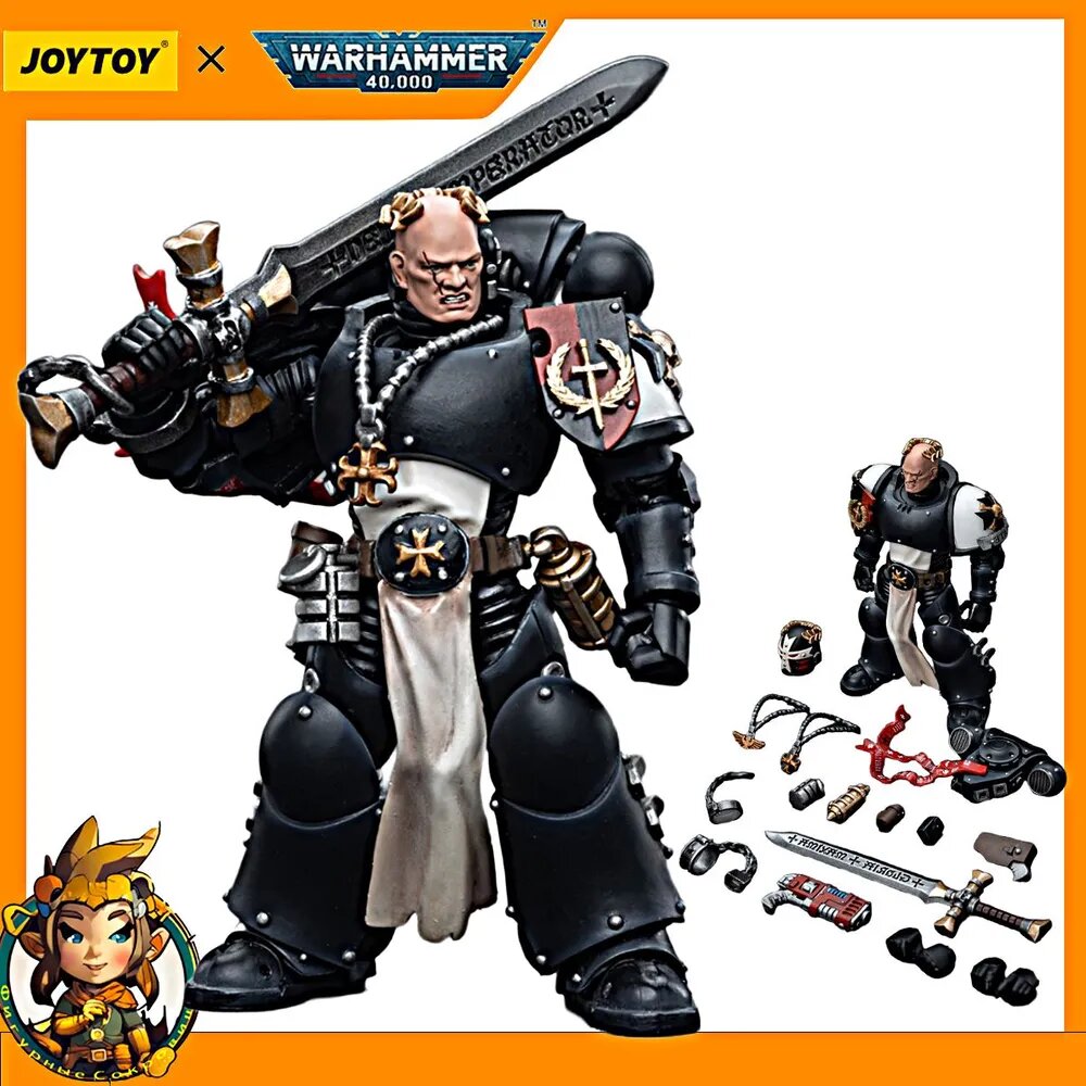 Аниме фигурки Warhammer 40000 JOYTOY 1/18 Black Templars Emperor's Champion Bayard's Revenge