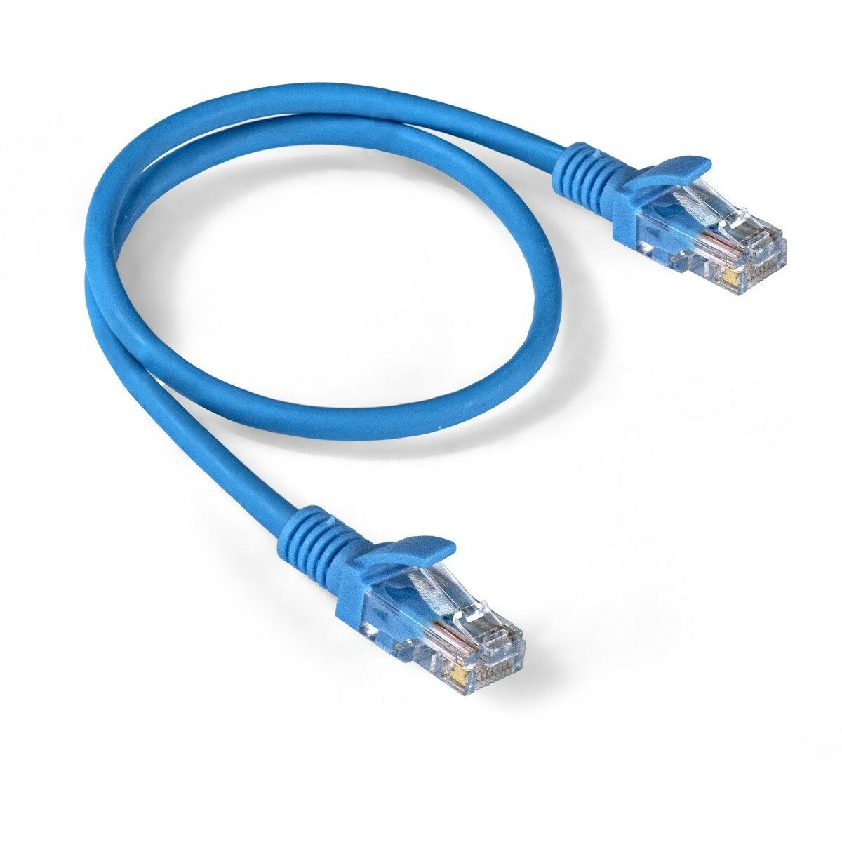 Патч-корд интернет кабель Exegate U/ UTP cat.5e RJ45 - RJ45 0.5 м Синий