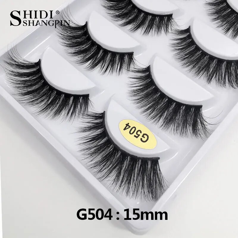 Накладные ресницы SHIDI SHANGPIN G504 15mm, 5 пар