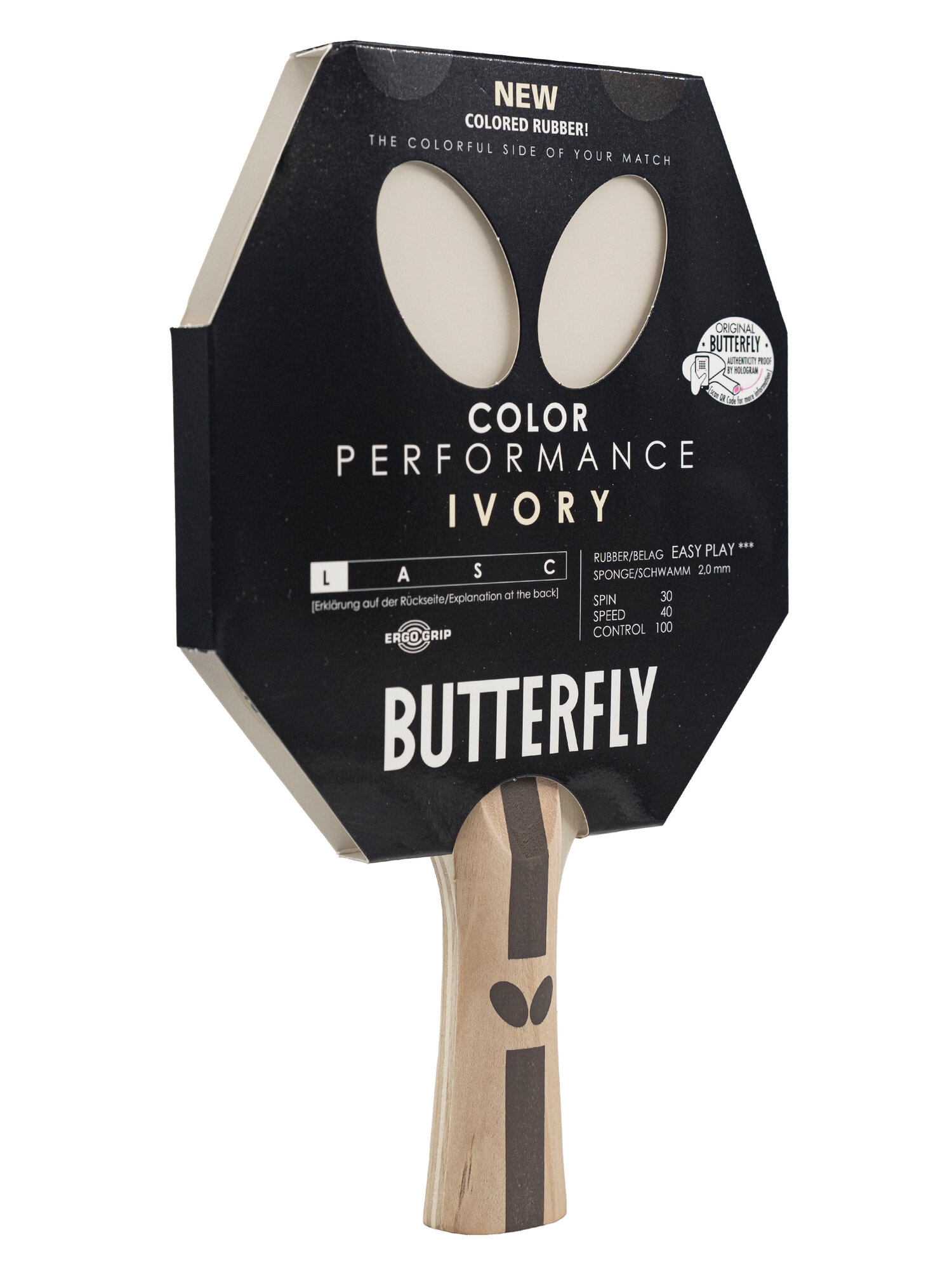 Ракетка для настольного тенниса Butterfly Color Performance Ivory