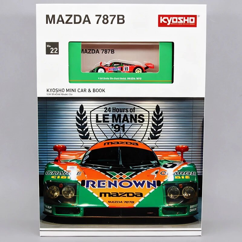 Kyosho 1/64 787B победитель 1991 # 55 металлический автомобиль