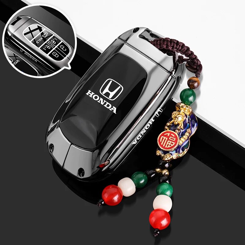 Автомобильный ключевой кейс Honda Odyssey 2026/Acura ELX 2016-2026, 5/6 ключей, металлический, A-стиль, застежка пиксу,