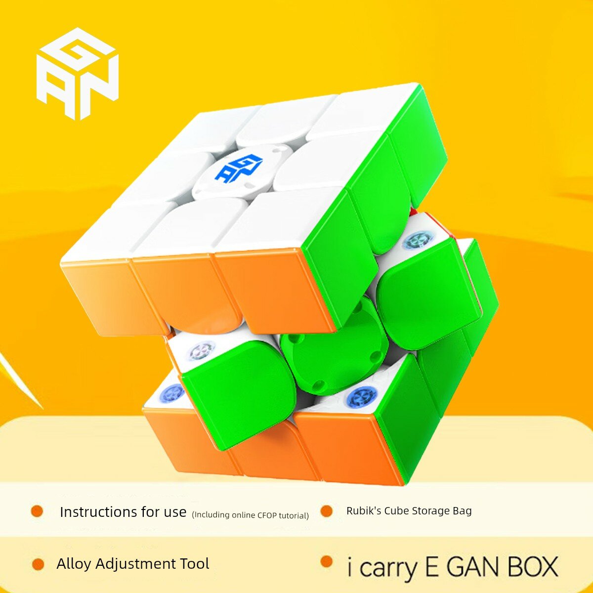 Icarry E Магнитный умный 3x3 кубик-рубик с батареей и аксессуарами для соревнований