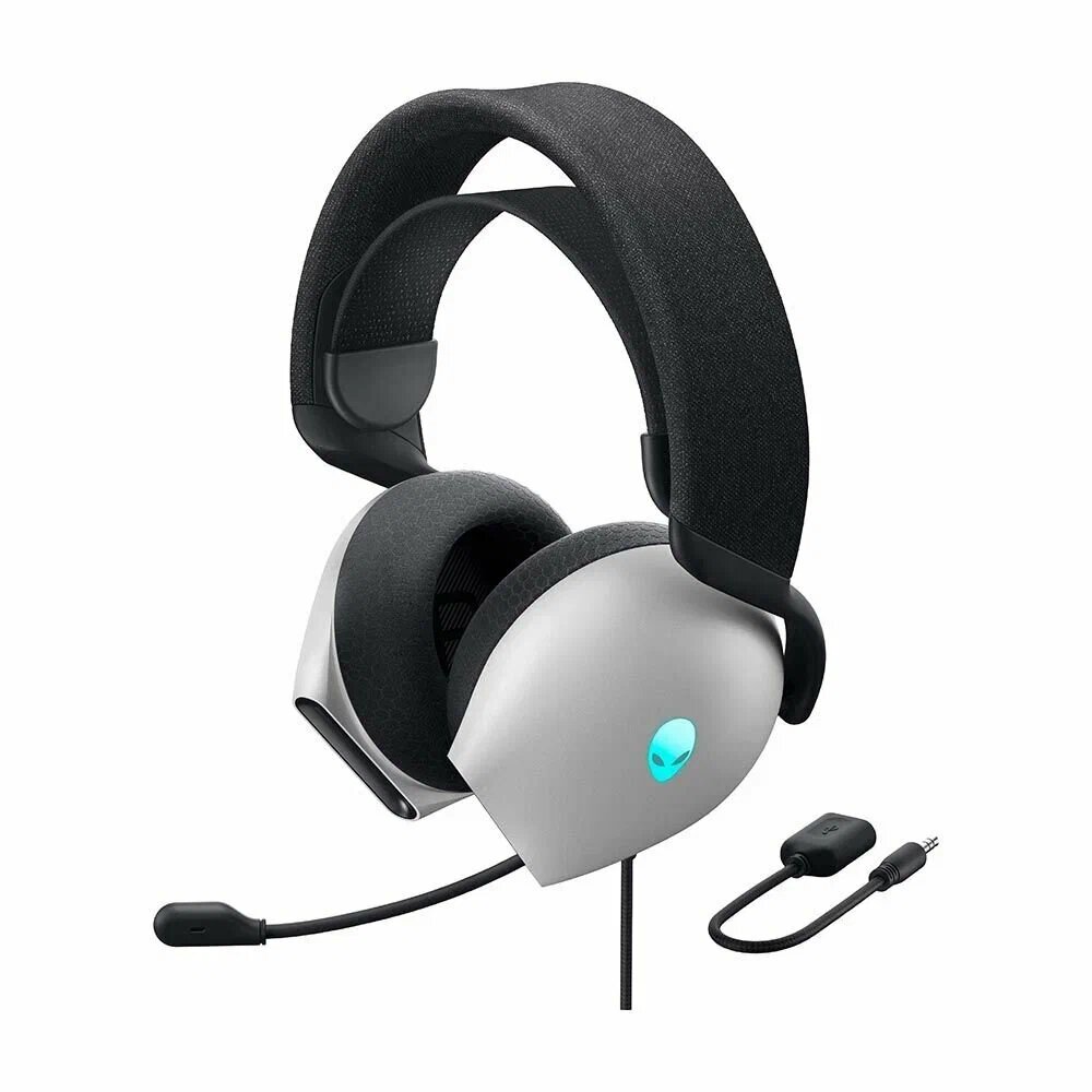 Игровые наушники беспроводные Alienware AW520H, черный, Погрузитесь в Игру с Завораживающим 7.1 Канальным Звуком