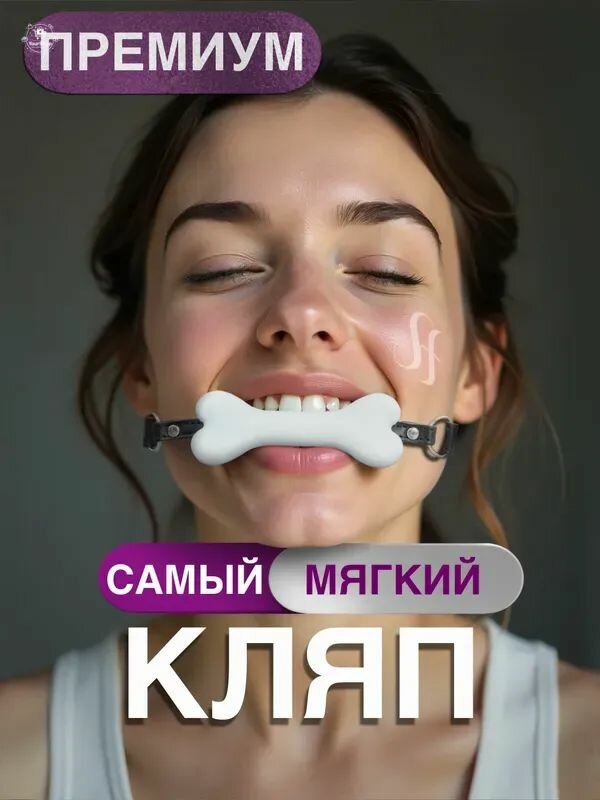 Кляп БДСМ в рот косточка / для взрослых / эротических игр, секс-игрушка. секс-игрушка для взрослых БДСМ кляп для эротических игр кляп с косточкой