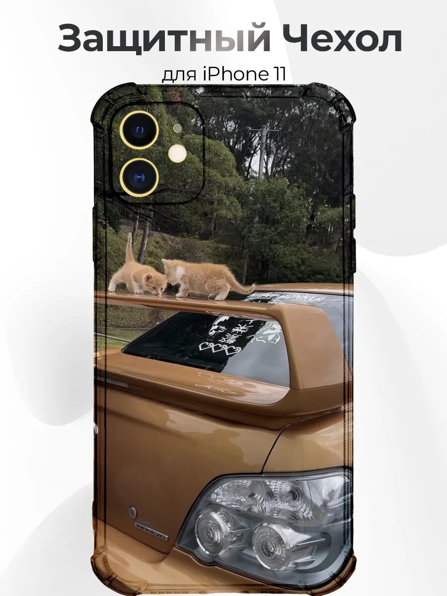 IPhone 11 Subaru Impreza STI с котятами