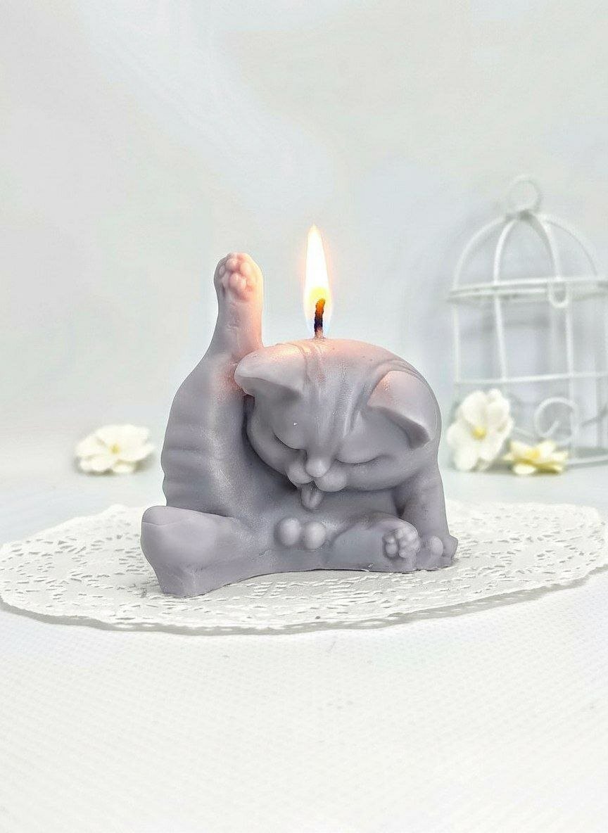 Свеча фигурная Кот, смешной подарок
