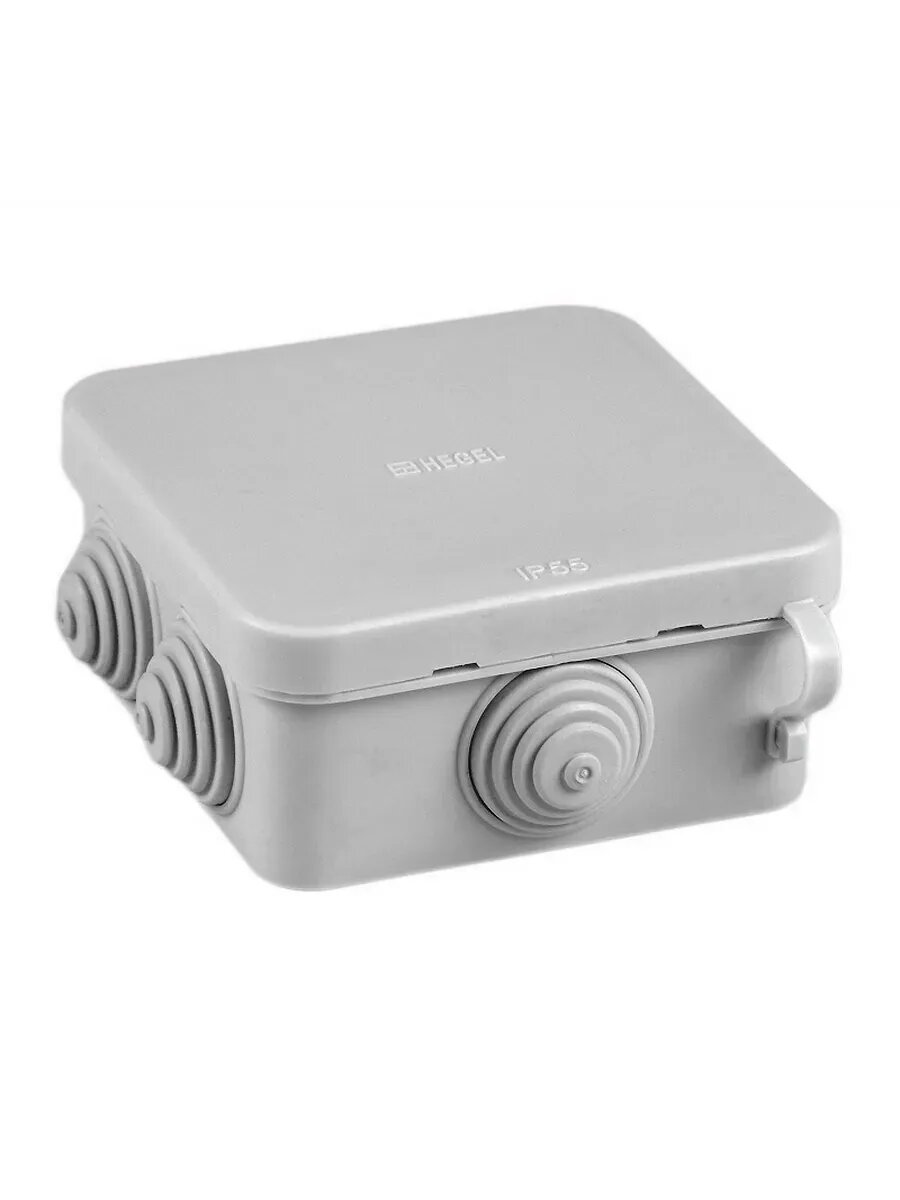 Коробка разветвительная о/у 6 вводов 85х85х40мм IP55