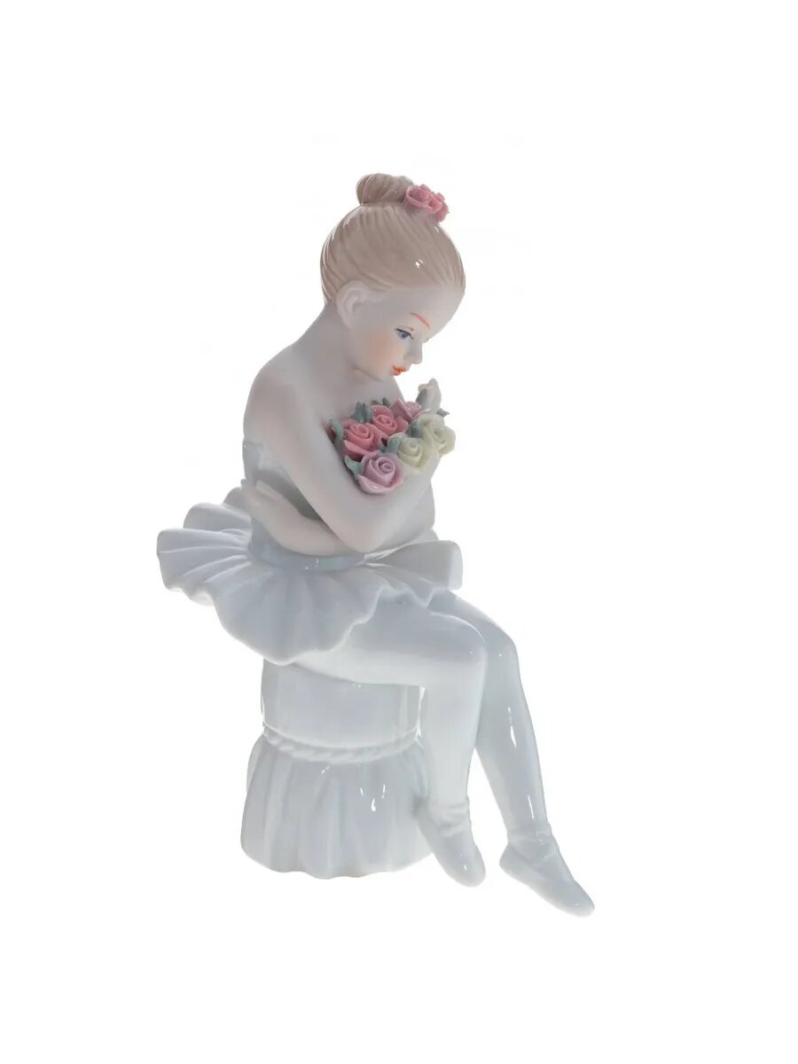 Фигурка декоративная Балерина, фарфоровая, 18 см