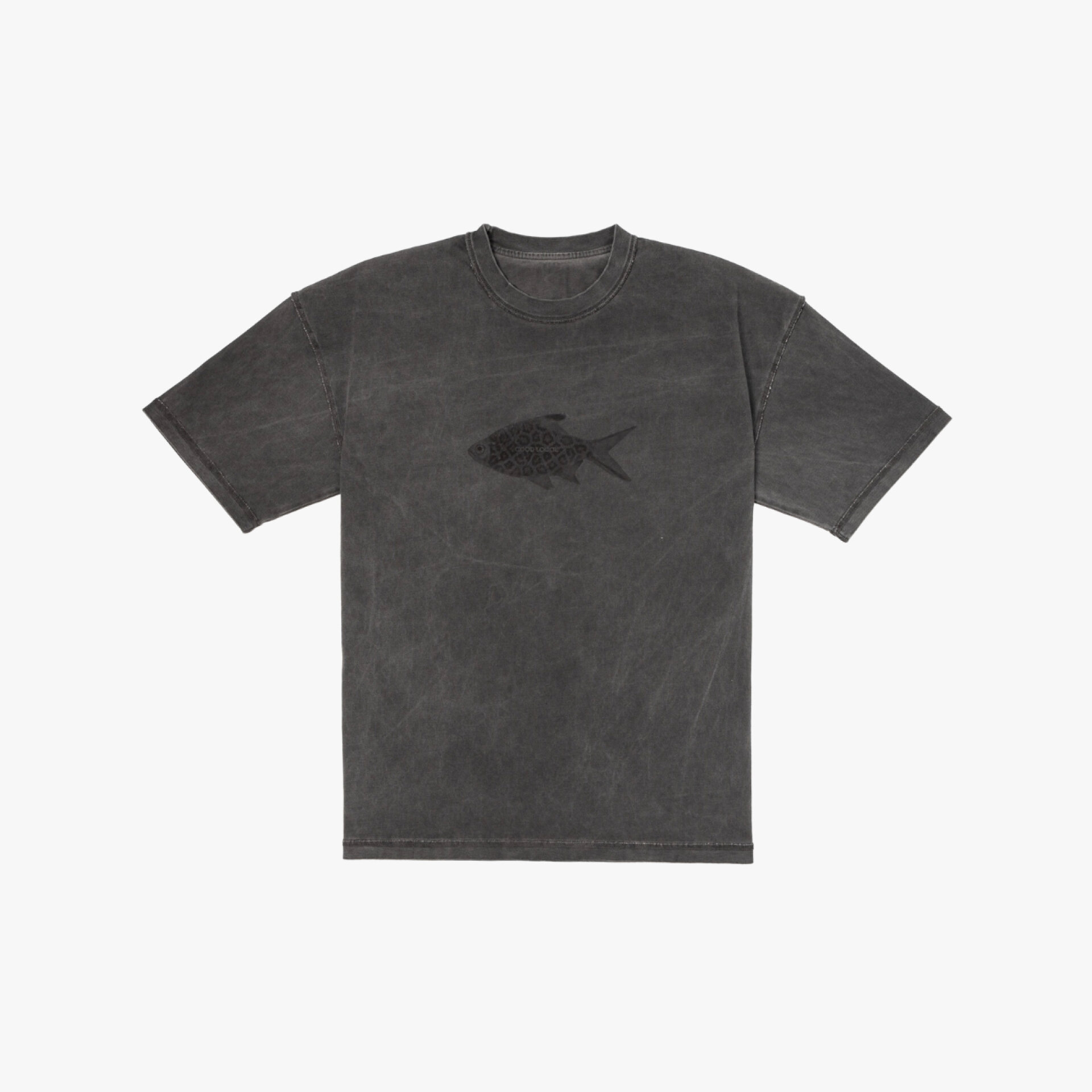 Футболка Good Local T-shirt Canvas Line Gray Leopard Fish Темно-серый L/XL