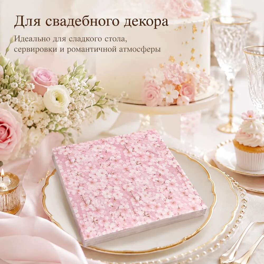 Салфетка сервировочная Бумага 33x33см, 20шт.
