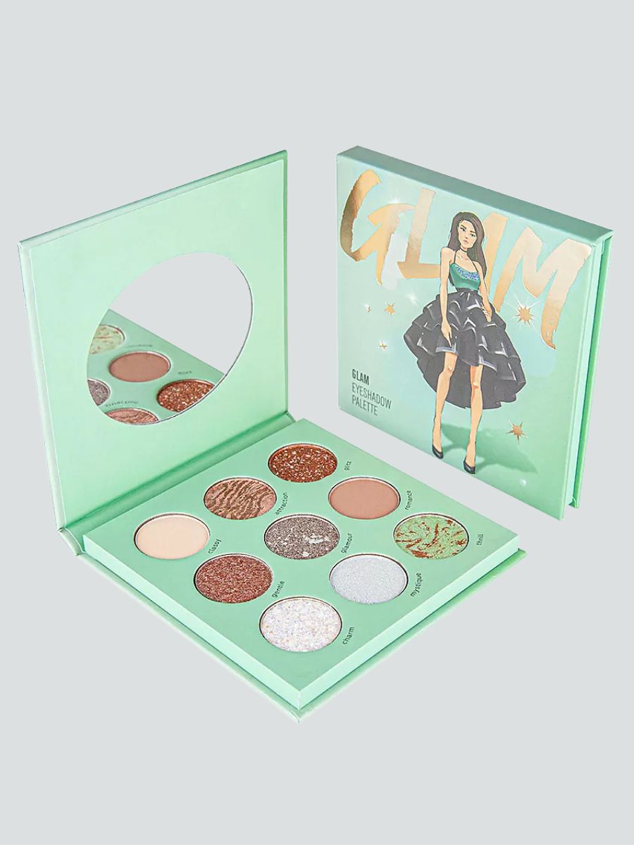 Палетка для макияжа глаз "GLAM" EYESHADOWS PALETTE, 13,5 г