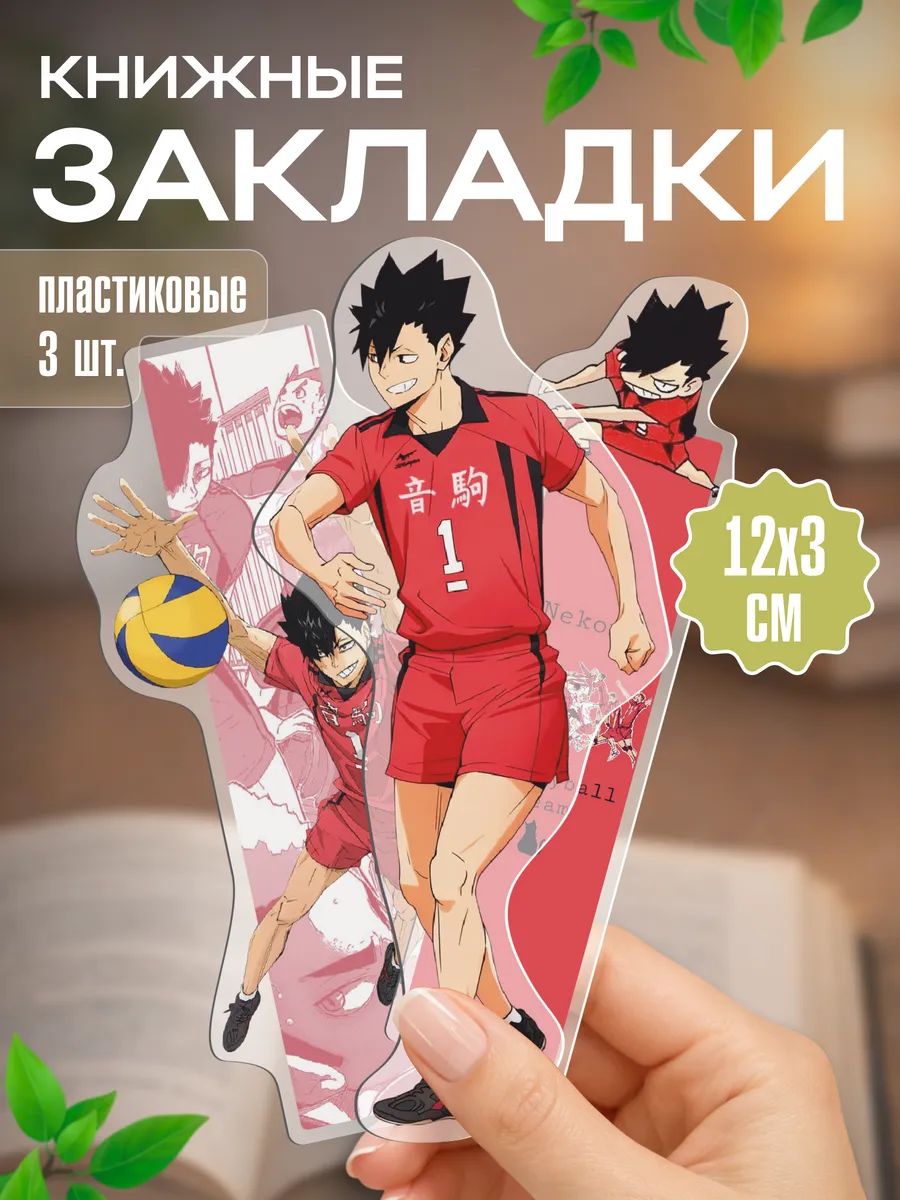 Закладки для книг пластиковые Волейбол аниме Haikyuu
