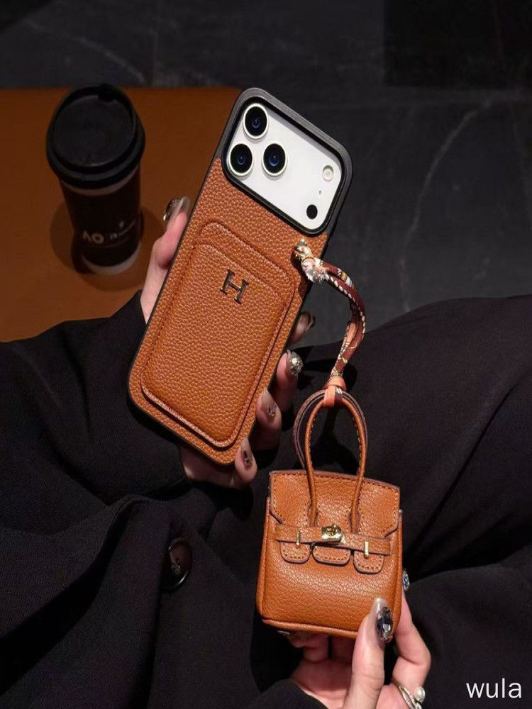 Чехол для смартфона iPhone с мини-сумочкой, стиль Hermès, защита, для iPhone Pro, подарок, обложка.