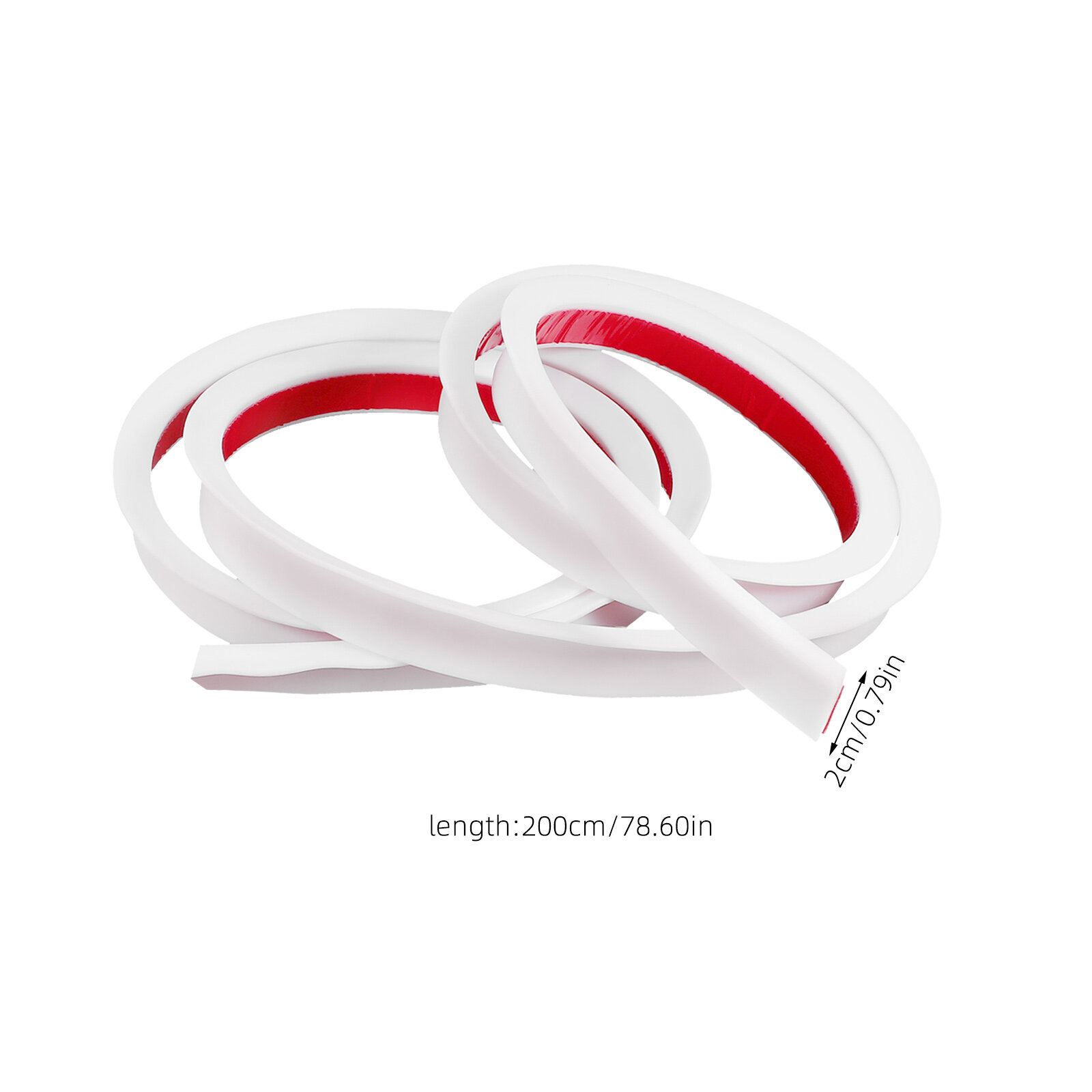 Лента Для Углов Белого Цвета Подходит Для Ванной И Кухни 200.00X2.00X1.20Cm