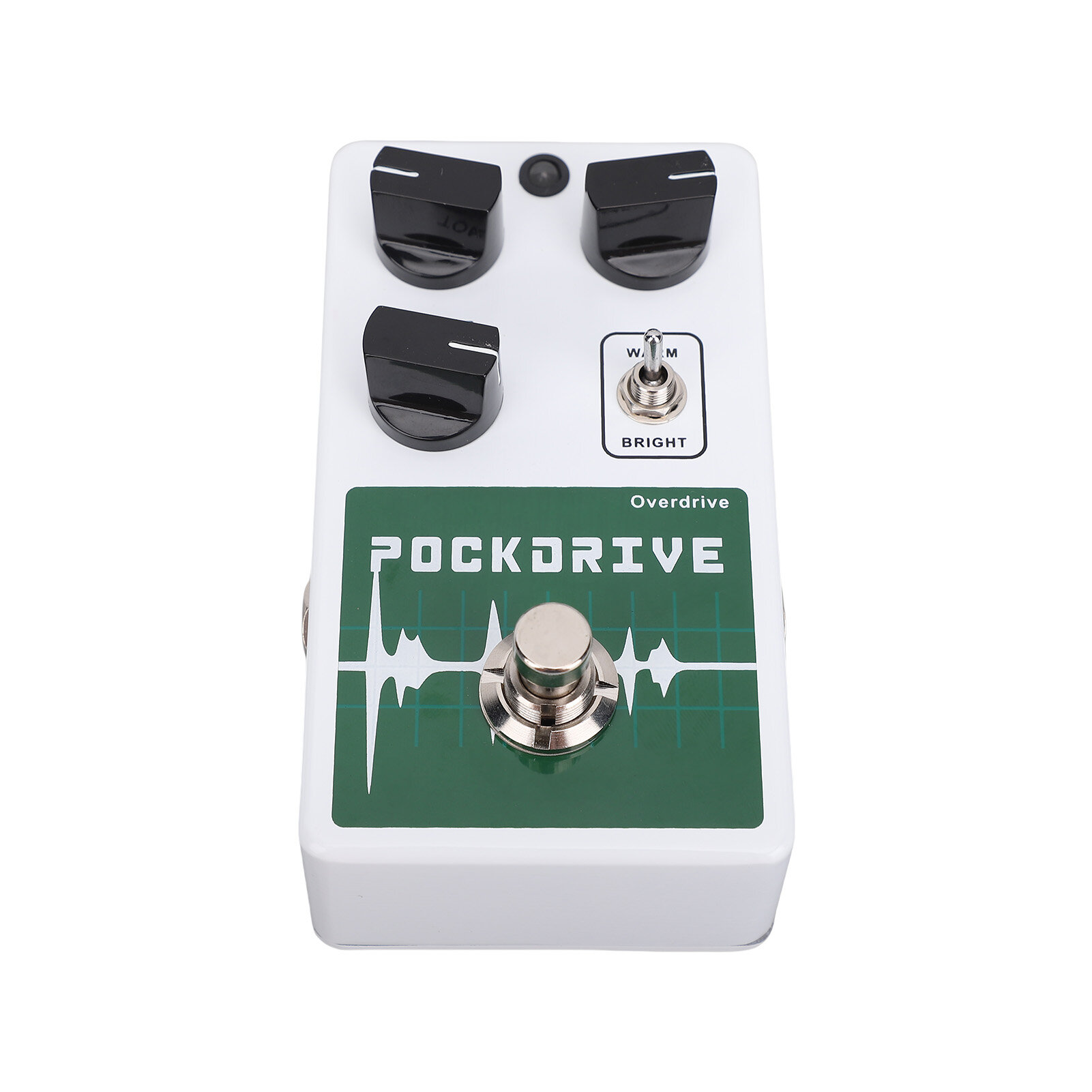 Педаль эффектов для гитары Ammoon Overdrive, 2 режима тона, теплый яркий, с аналоговой схемой True Bypass, светодиодный индикатор, 9 В постоянного тока, 6,35 мм, интерфейс ввода/вывода