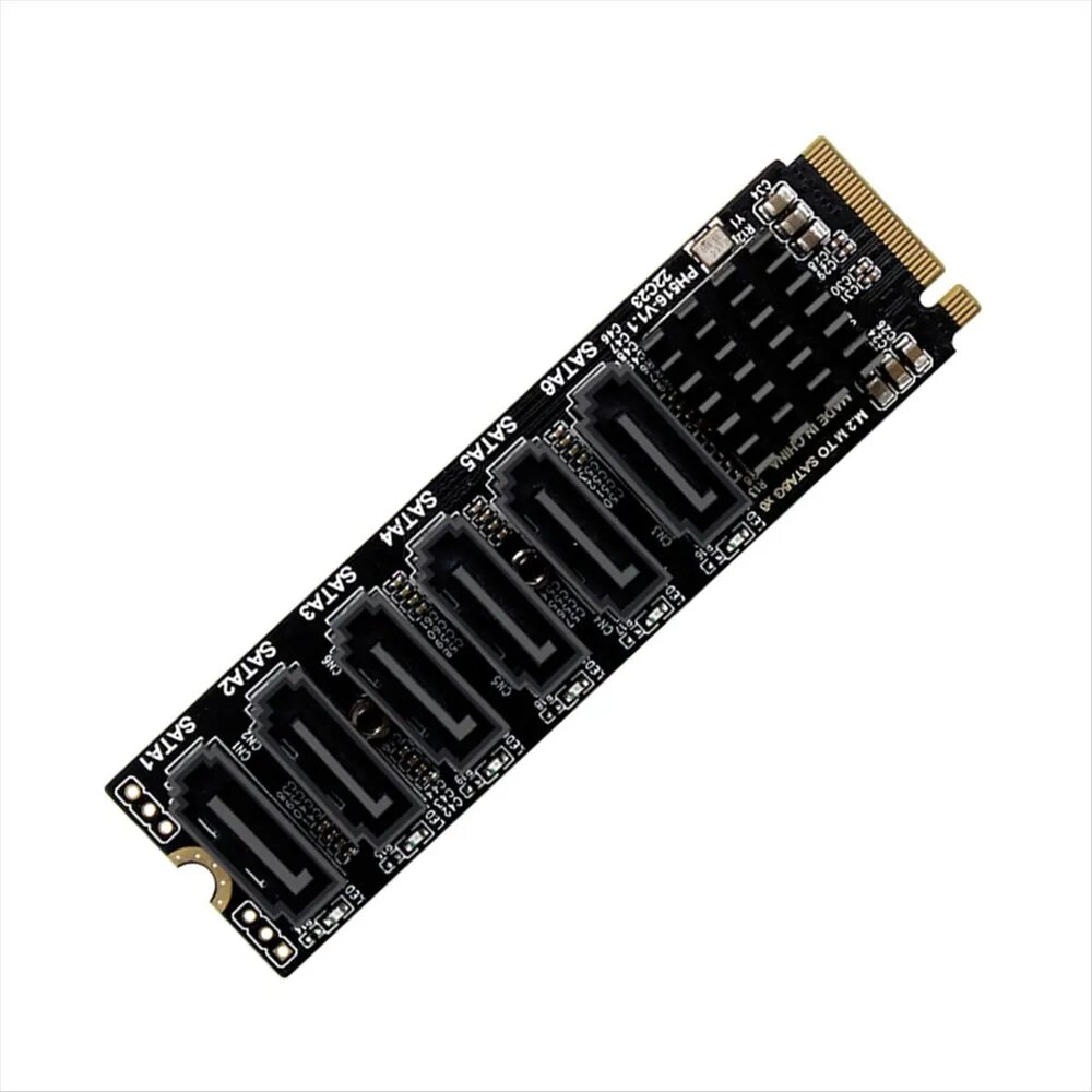 K2 M.2 NVME PCI-E PCIE X4 X8 X16 на 6 портов 3.0 SATA адаптер Riser ASM1166 шасси сервера ПК компьютерное расширениеOZY2