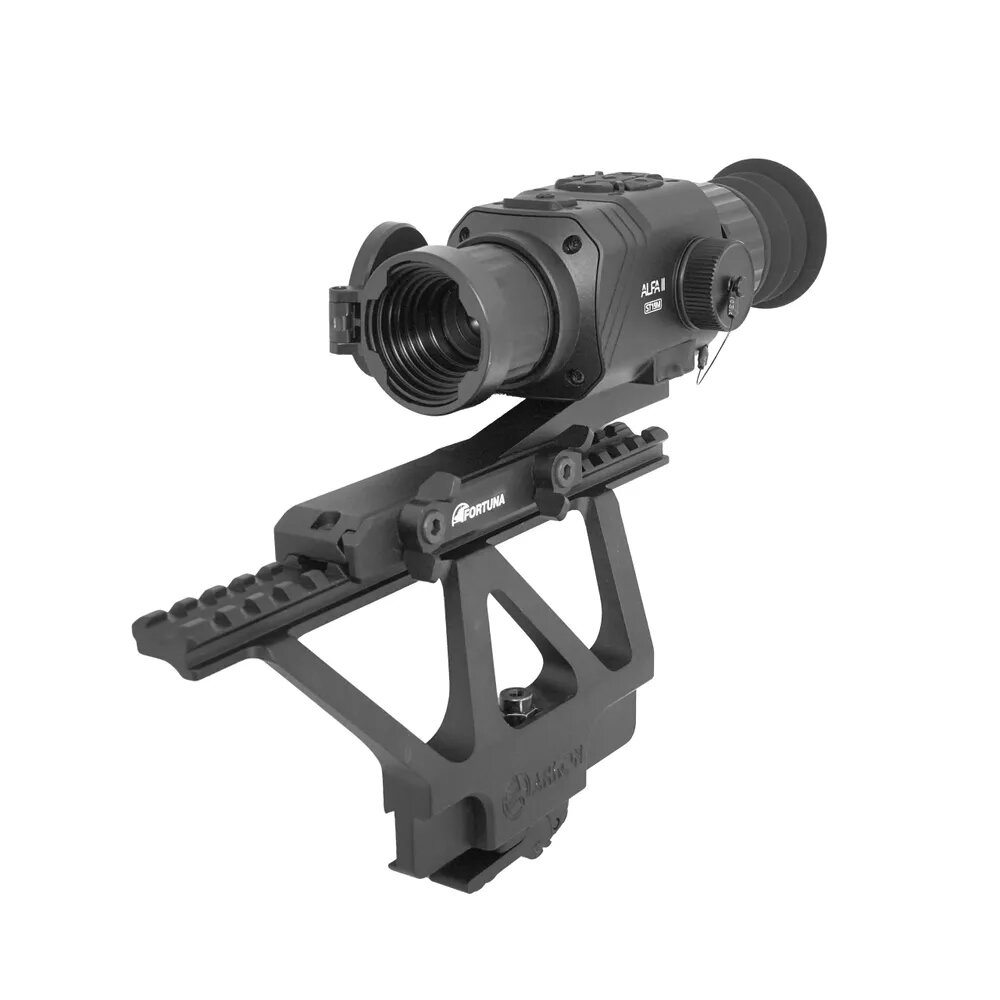 Тепловизионный прицел ARKON Alfa (Альфа) II ST19M с б/с боковым кронштейном ARKON с планкой на Сайга/АК с выносом, объектив 25 мм, VOx 256х192 рх, 12 m, до 1181 м, zoom 2.5-10, OLED 1024х768, WiFi