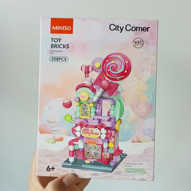 MINISO Конструктор для детей игрушка подарок облачная конфетная лавка городская сцена сборная модель