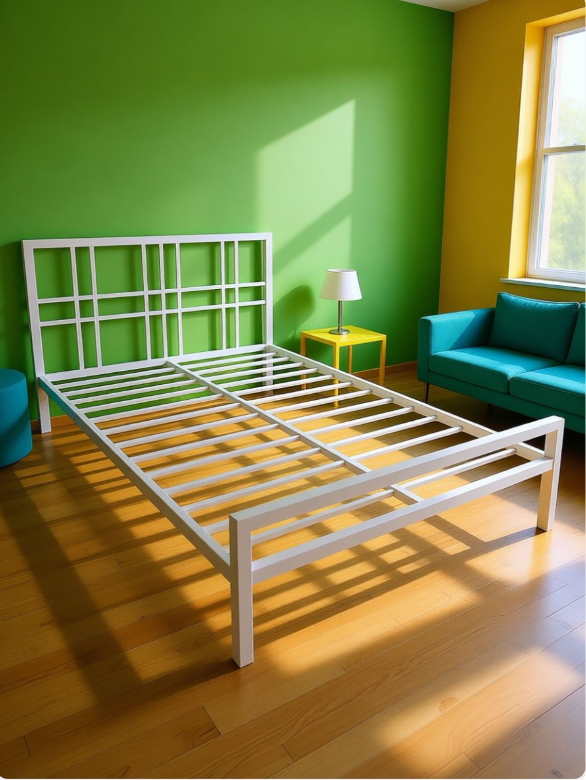 Кровать LOFT Mebel "Эмили", ортопедическая, кованая, 160x190 см, белый муар