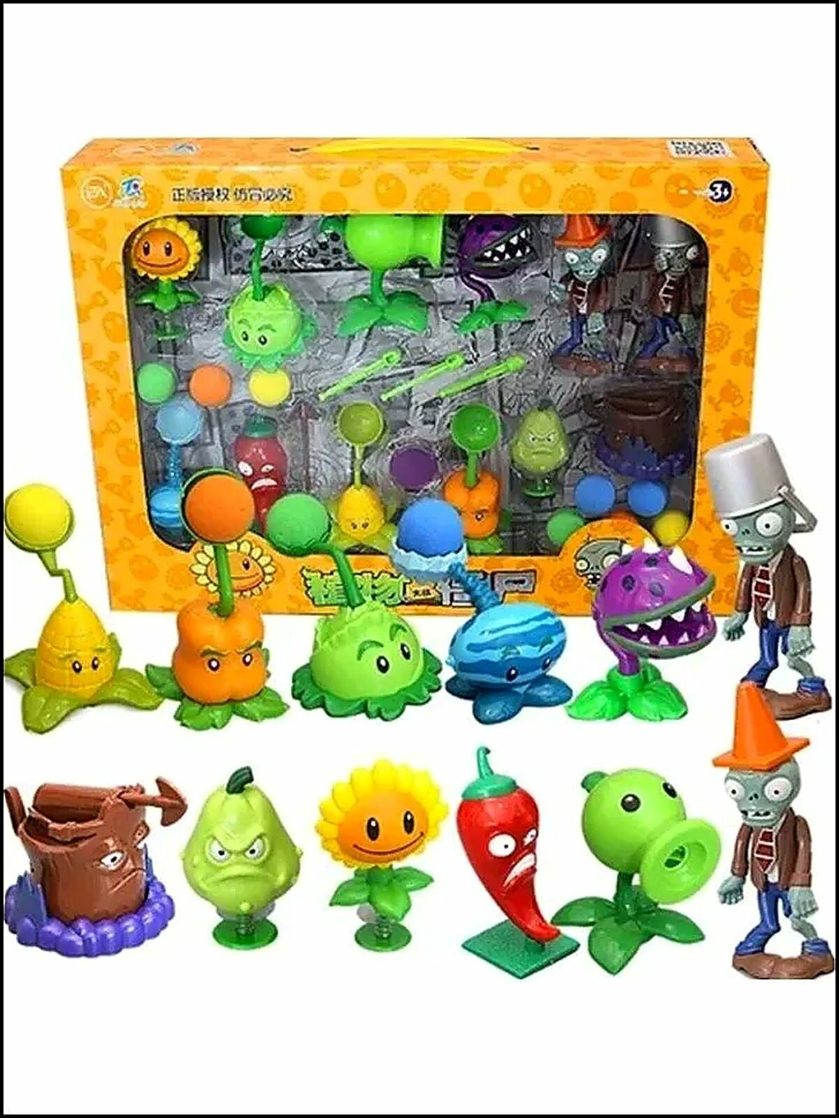 Эксклюзивный набор Plants vs Zombies, 414 см, коллекционные фигурки из игры Растения против Зомби