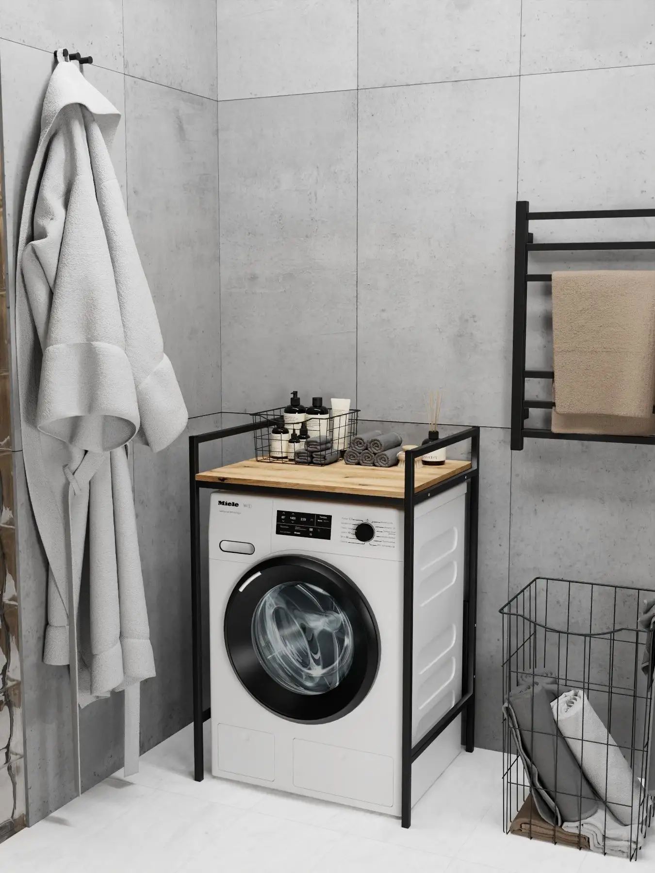 IamLoft Стеллаж для ванной, 66х55х88 см